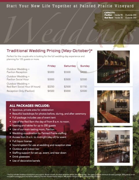 Weddings - Painted Prairie Vineyard